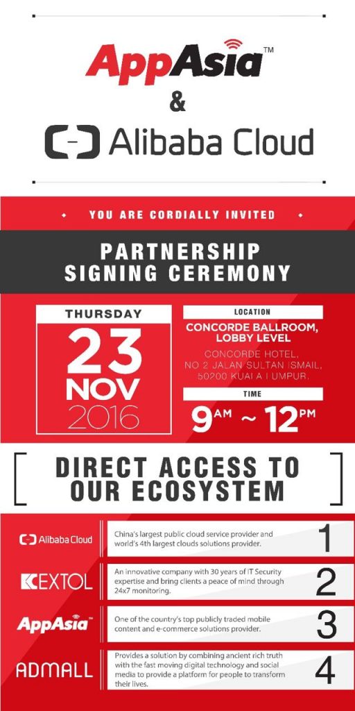 Event Update : Direct Access to Our Ecosystem by AppAsia and Alibaba ...